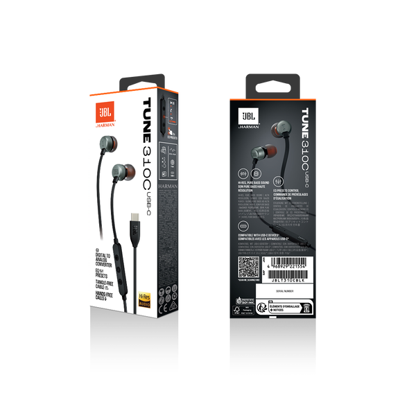 JBL Tune 310C USB | Tai nghe In-Ear có dây với chuẩn mực Hi-Res