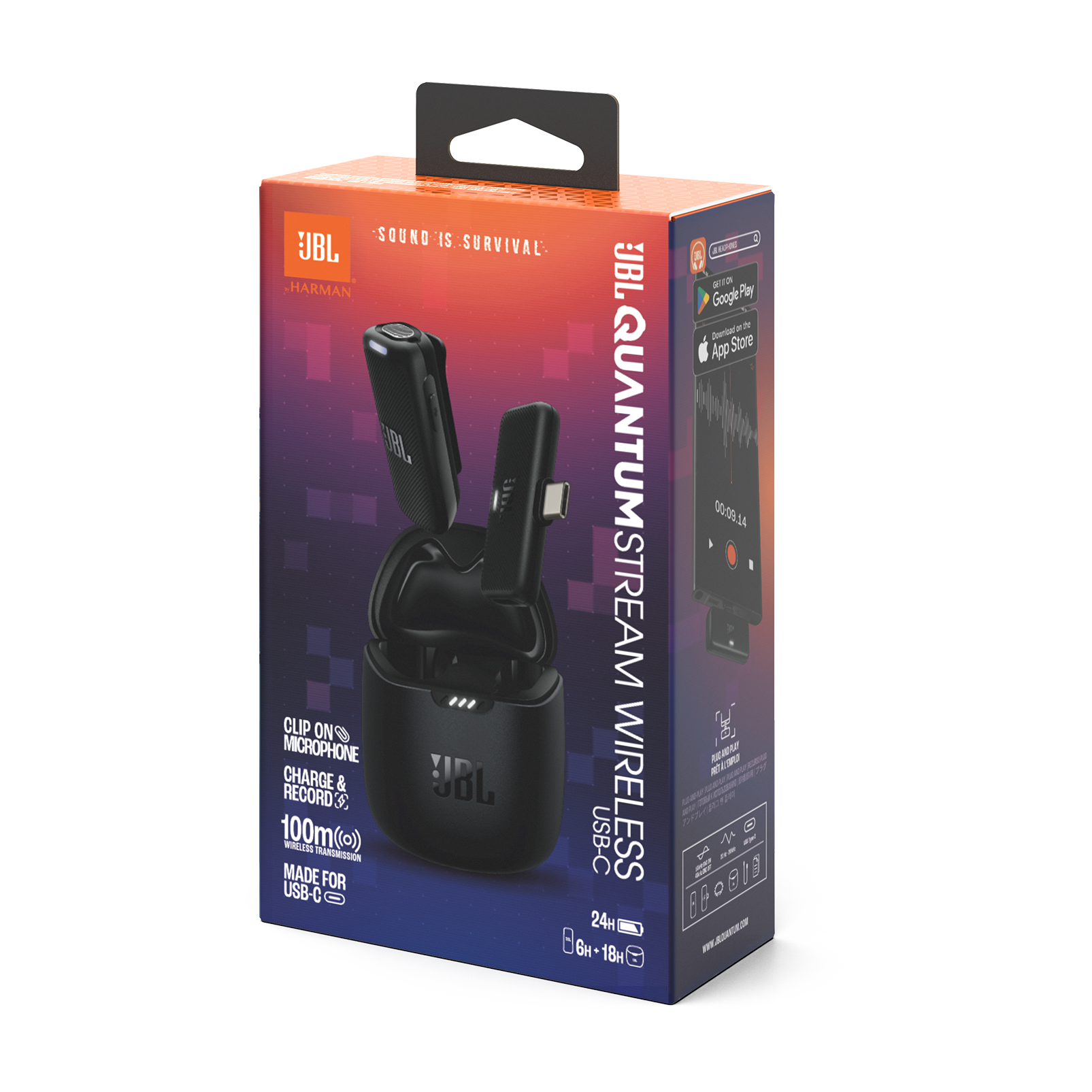 JBL Quantum Stream Wireless USB-C | Wearable wireless streaming microphone